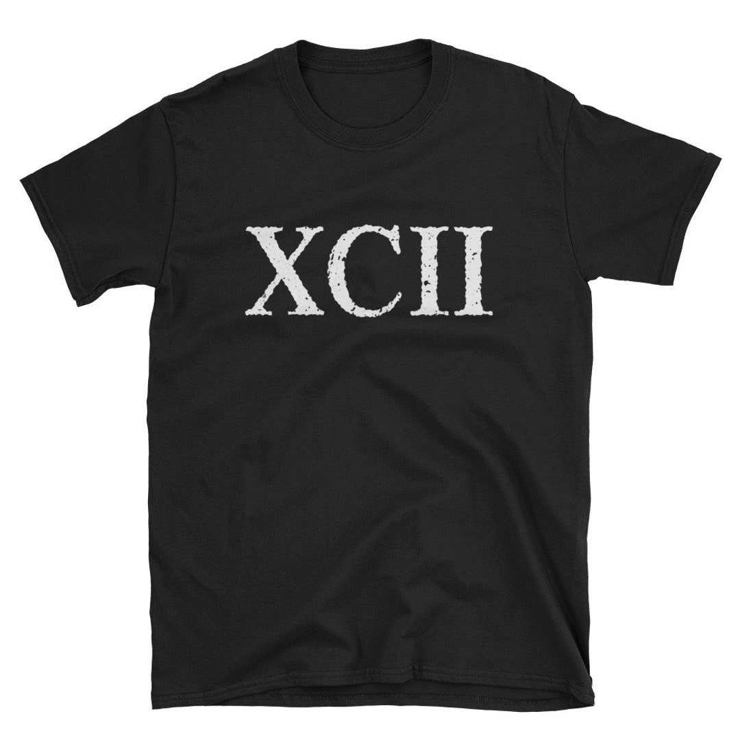 Roman Numeral 92 XCII T-shirt - Etsy