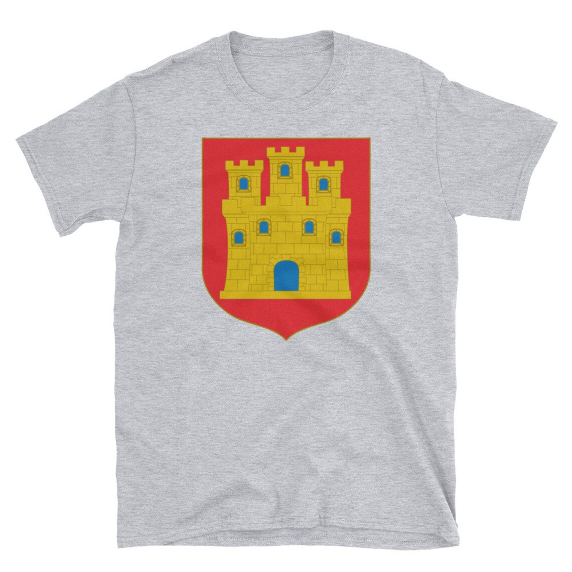Castile Coat of Arms Medieval Heraldry Shield T-shirt | Etsy
