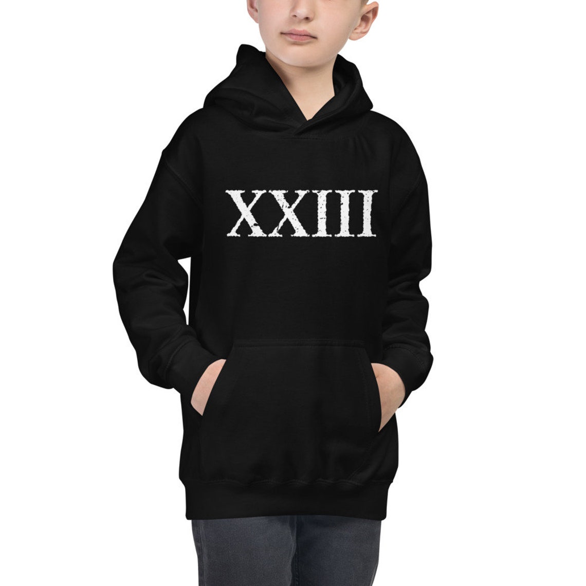 Roman Numeral 23 XXIII Kids Hoodie - Etsy