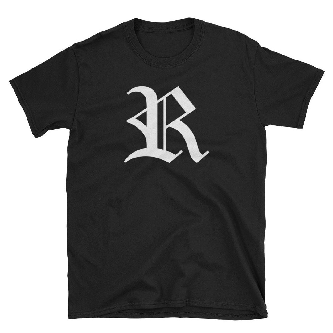 Old English Letter R T-shirt - Etsy