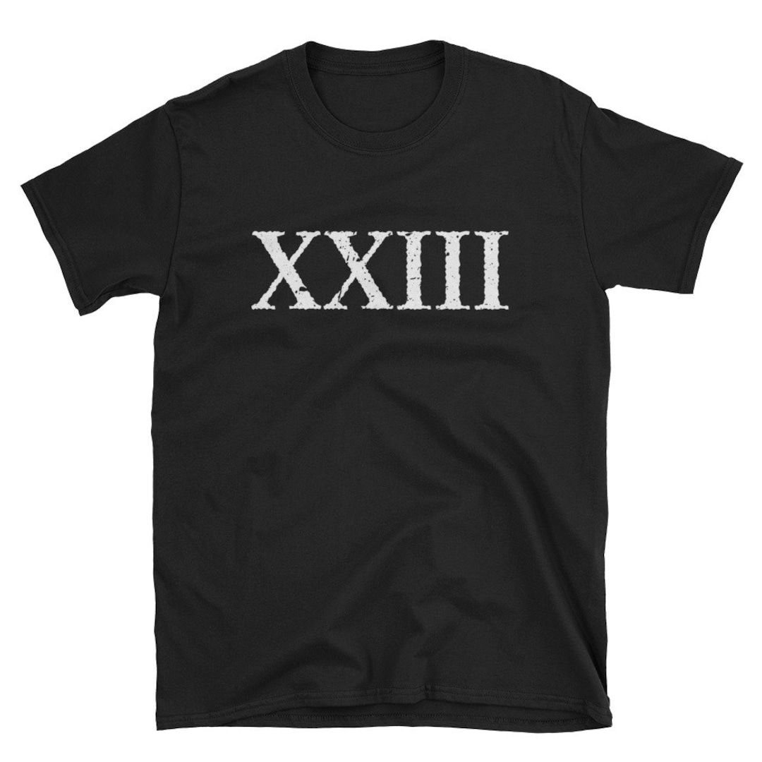 Roman Numeral 23 XXIII T-shirt - Etsy