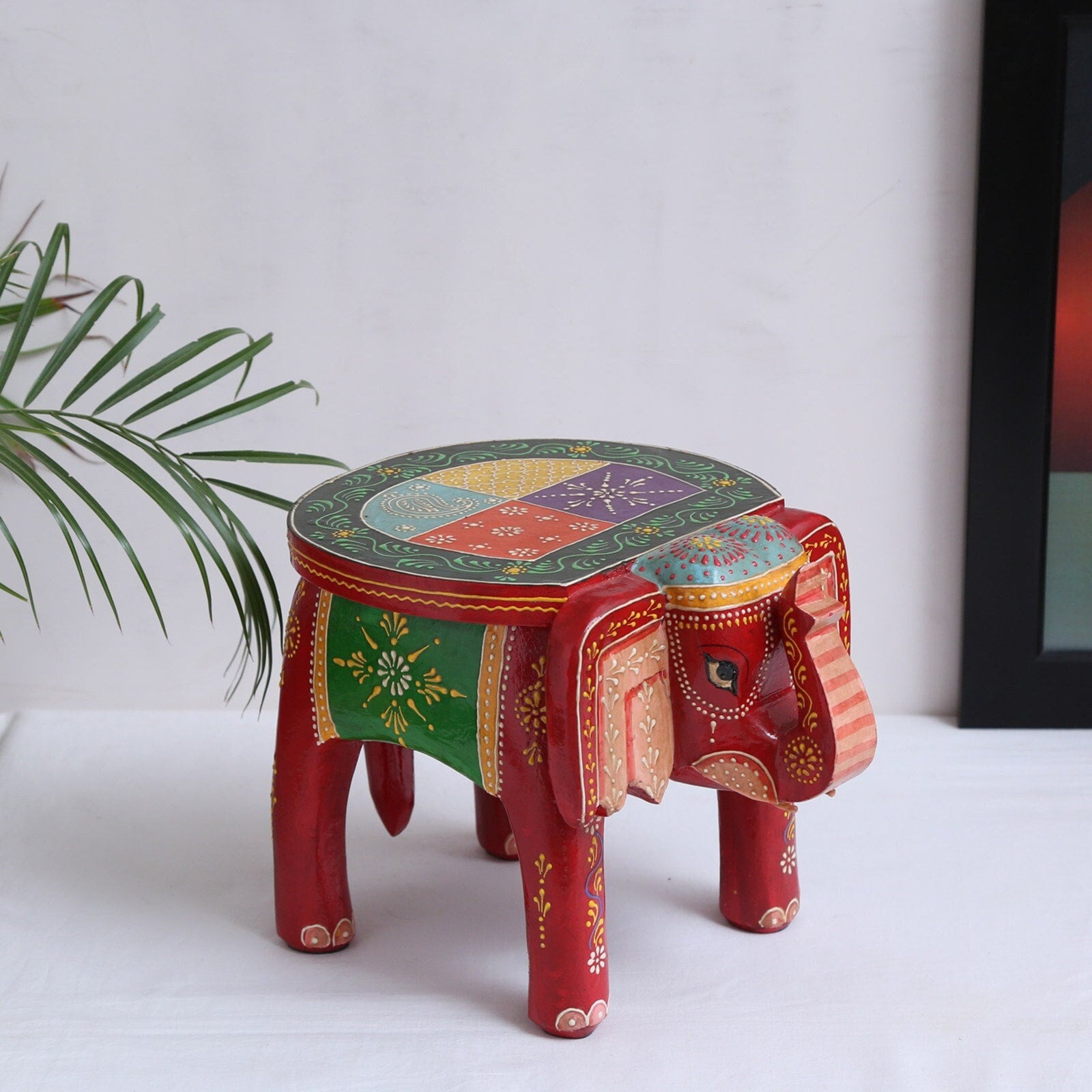 Wooden Elephant Stool Elephant Table Decorative Stool Wooden Stool Room ...