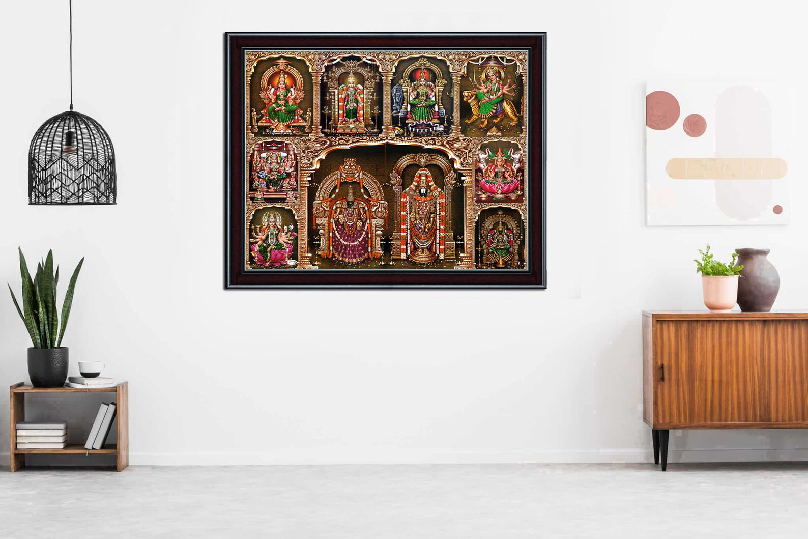 Hindu Gods & Goddesses Photo Frame: Customizable Puja Room Decor ...