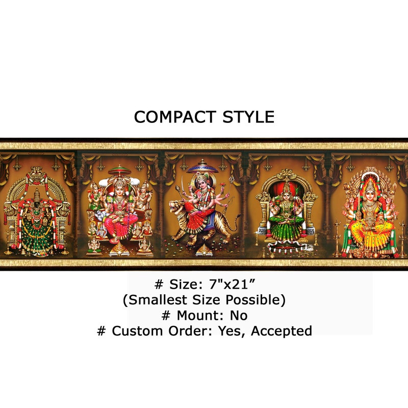 All Gods in One Frame Hindu - Etsy