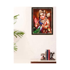 Murugan Photo Frame, Hindu God Karthikeya, Son of Shiva - Etsy