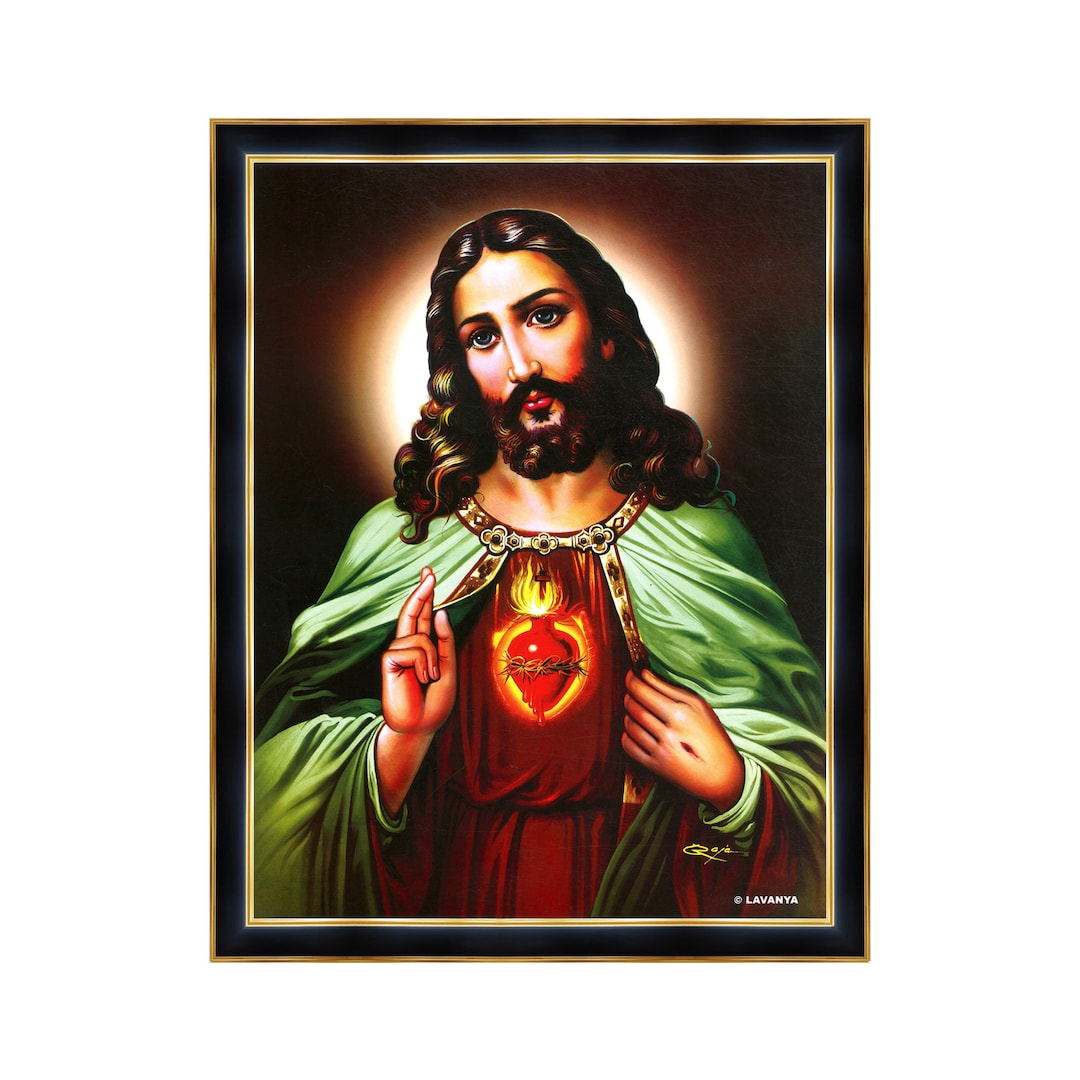 Lord Jesus Photo Frame, Religious Home Wall Decor - Etsy