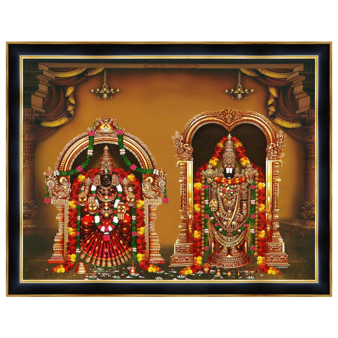 Thaayar Perumal Photo Frame. Wedding, Anniversary Gift for Indian ...