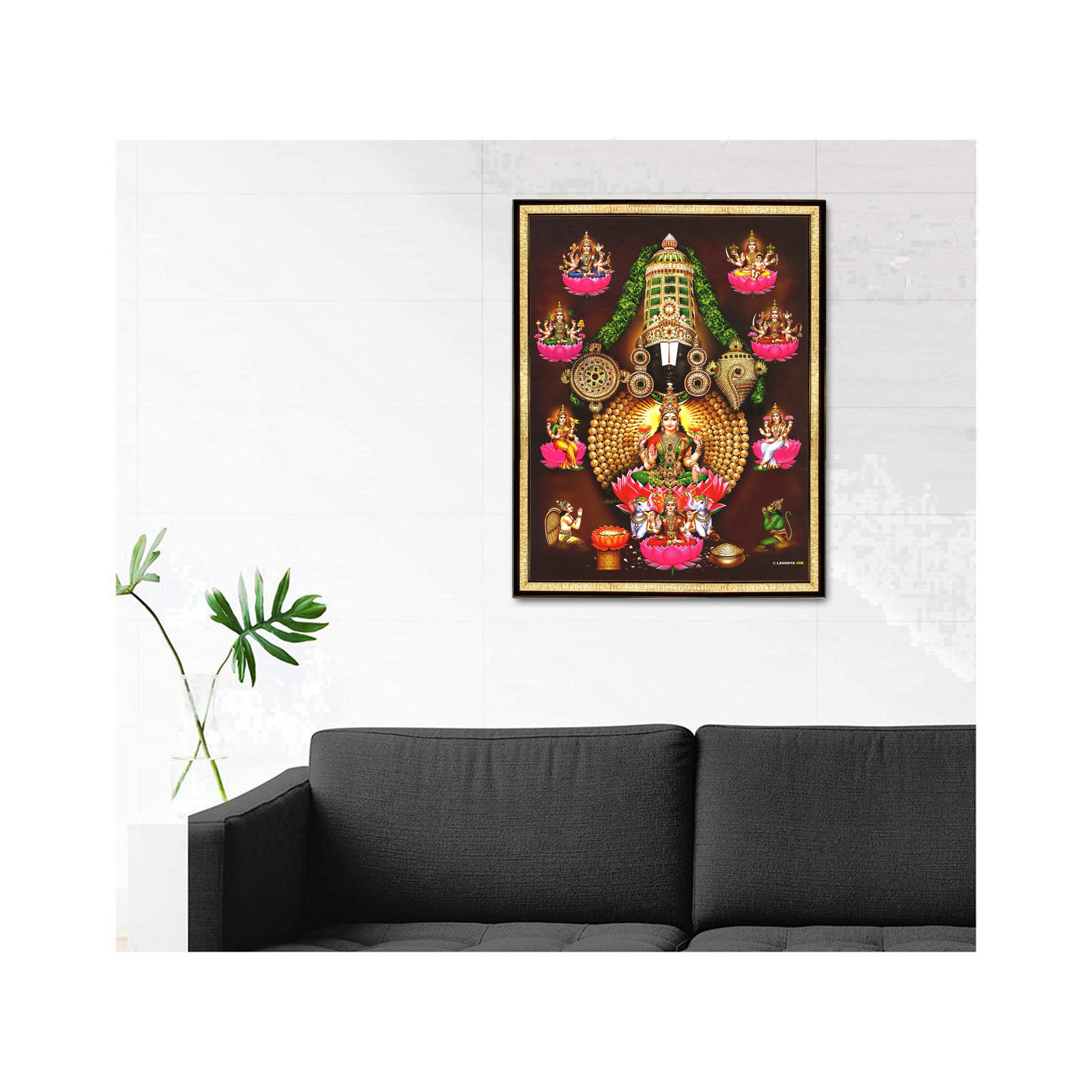 Lakshmi Balaji Photo Frame - Hindu Pooja Room Decor - Etsy