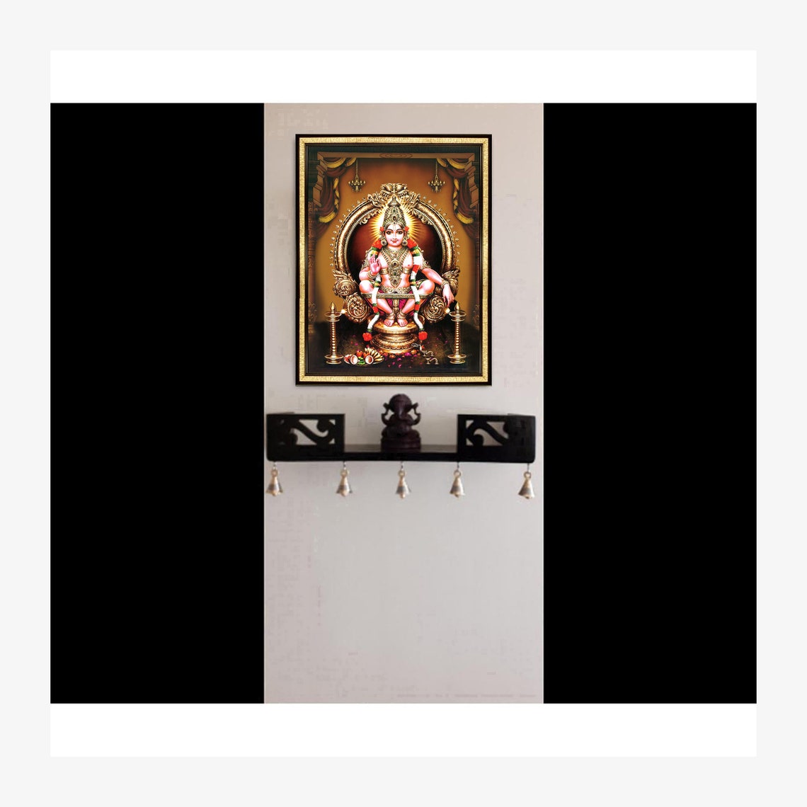 Ayyappa Swamy Photo Frame: Hindu God Home Decor Delivered Duty Paid for ...