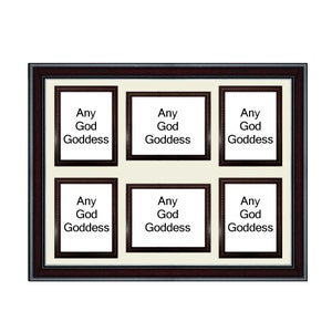 God & Goddess Photo Frame With Mount, Ready to Wall Mount for Puja Room ...