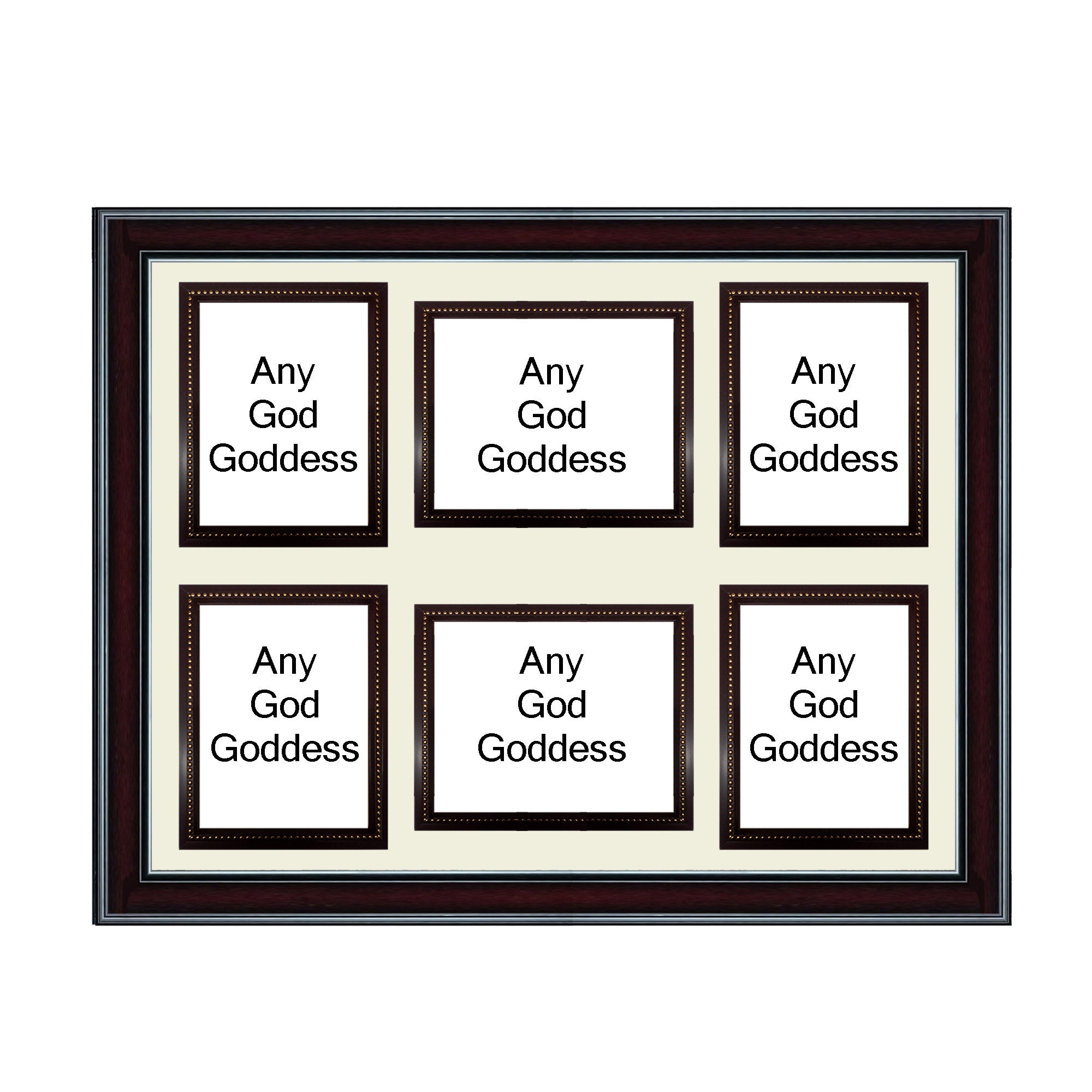 God & Goddess Photo Frame With Mount, Ready to Wall Mount for Puja Room ...