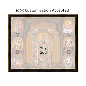 Hindu All Gods Photo Frame: Traditional Puja Room Decor Delivered Duty ...