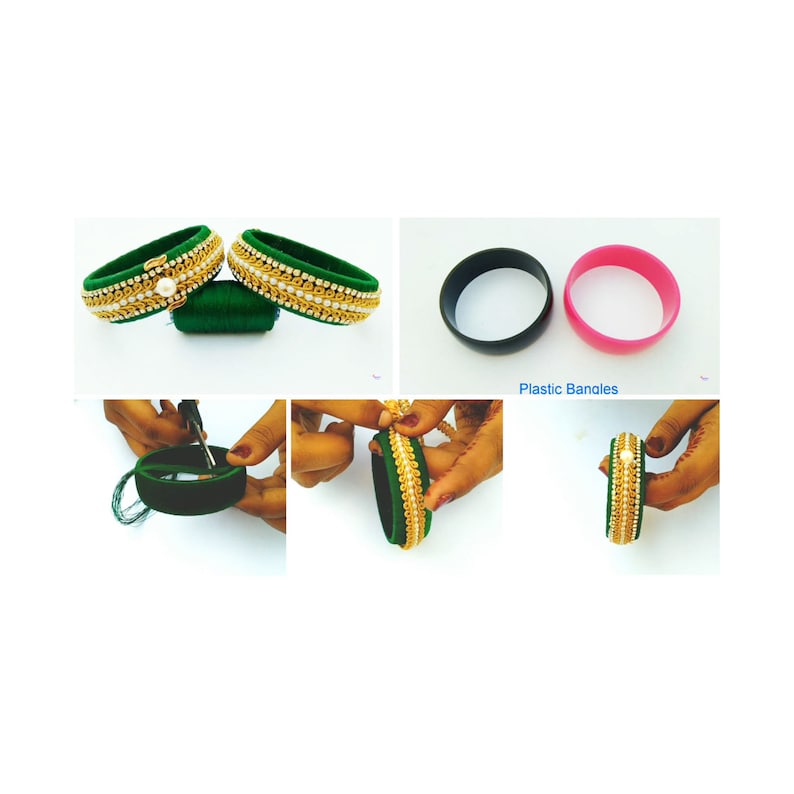 Multicolor Plastic Bangle Set: DIY Craft Supplies (4, 5, 10 & 20mm ...