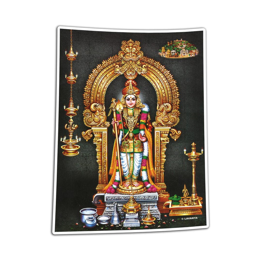 Lord Murugan Poster Print: Divine Power, Benevolent Leadership ...