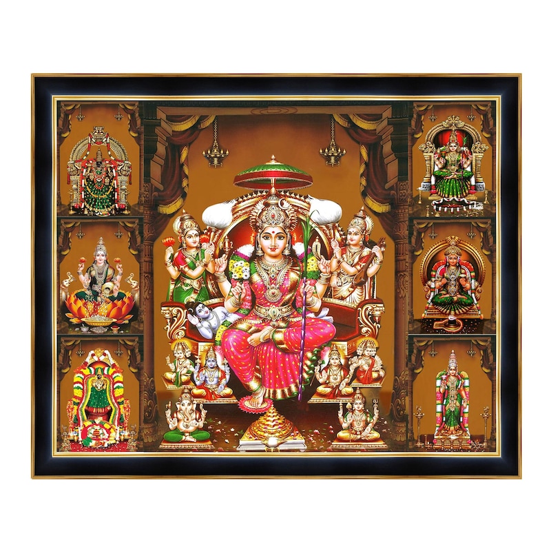 All Gods in One Frame Hindu - Etsy