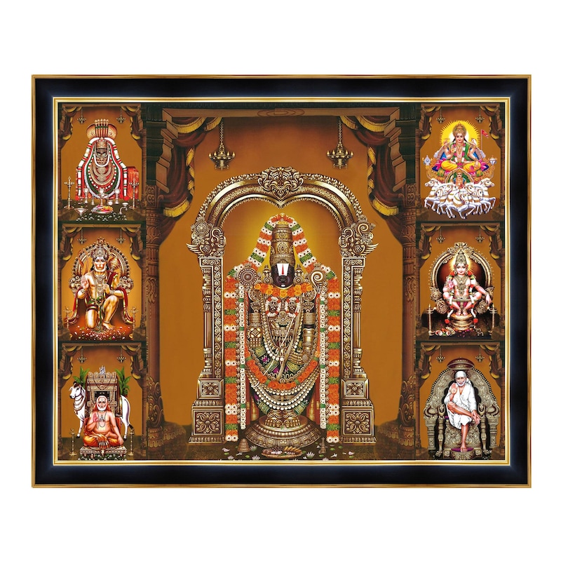 All Gods in One Frame Hindu - Etsy