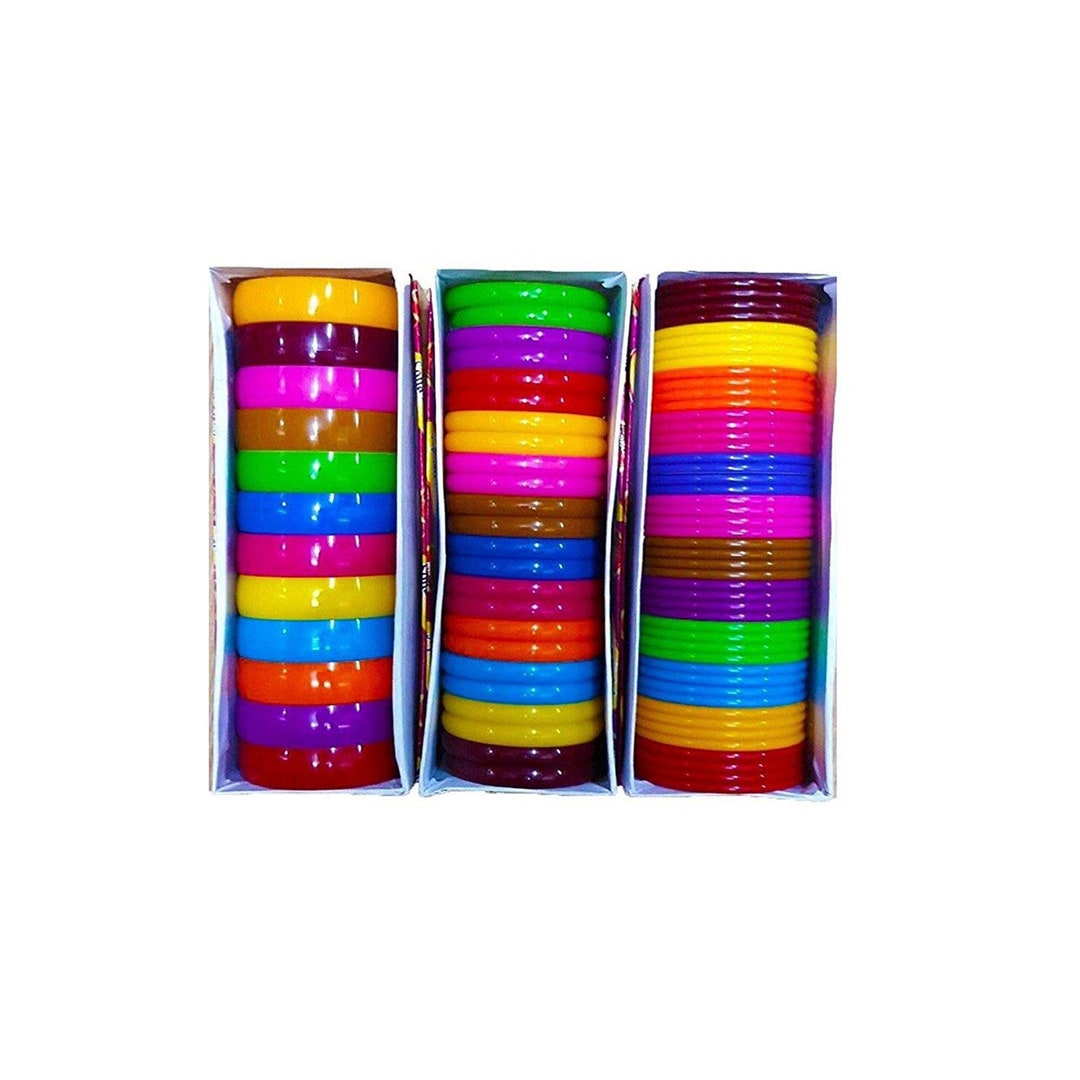 Multicolor Plastic Bangle Set: DIY Craft Supplies (4, 5, 10 & 20mm ...