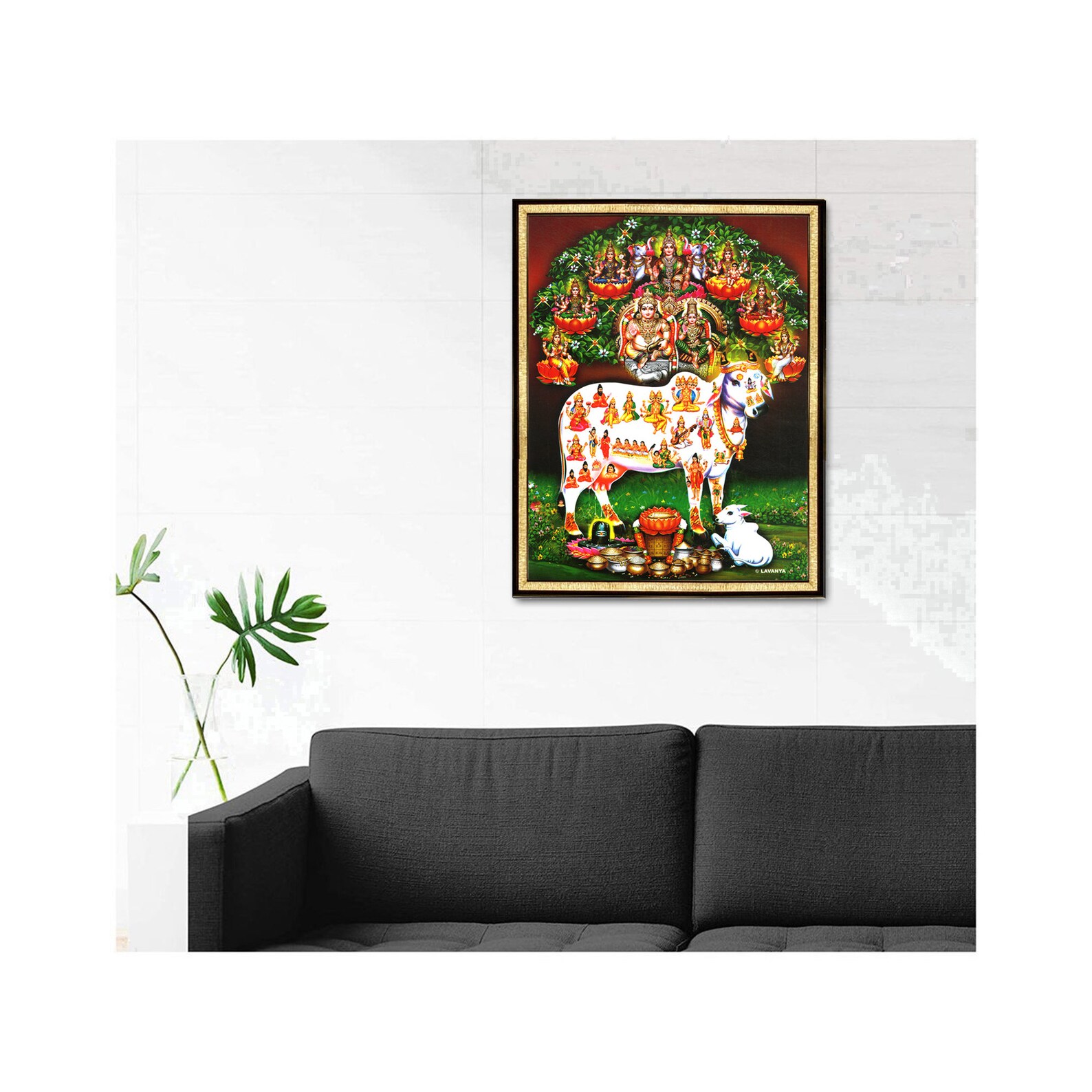Sri Kubera Lakshmi With Kalpavriksha, Gomathai & Astalakshmis Photo ...
