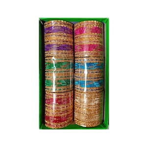 144 Colored Metal Bangles per Box, Assorted Colors & Sizes Available ...