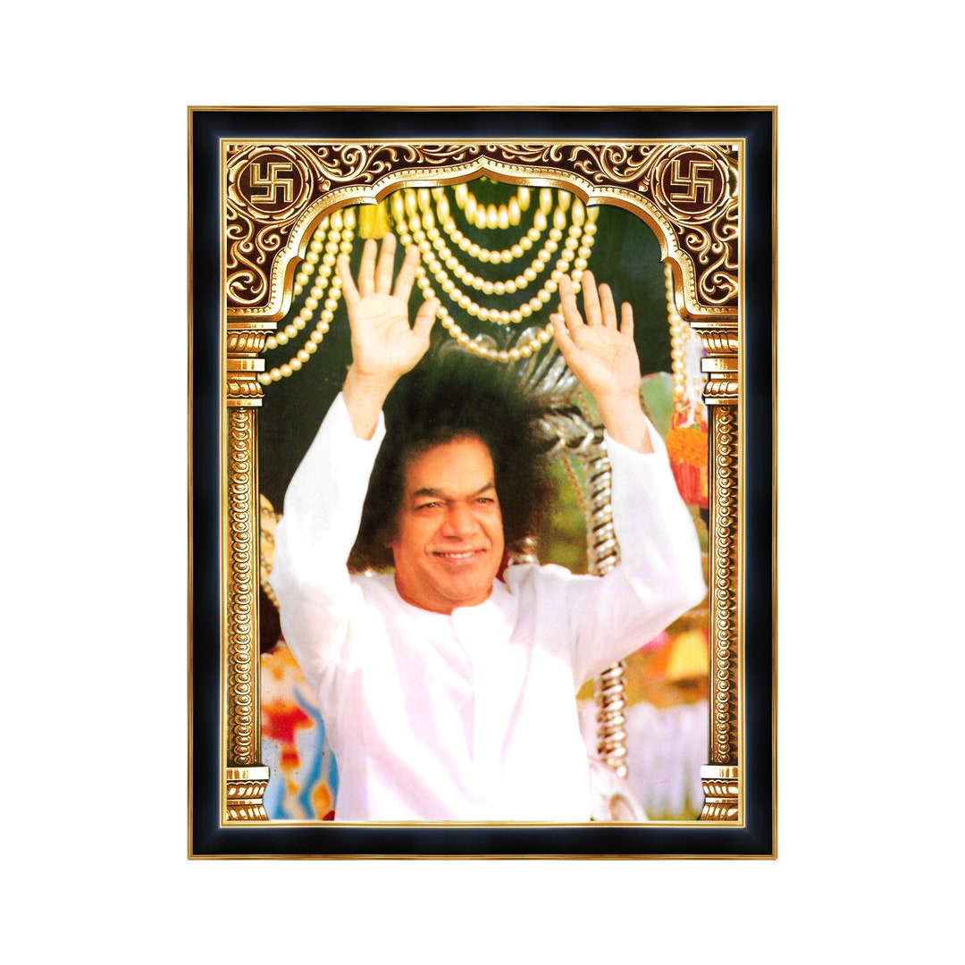 Sri Sathya Saibaba Photo Frame, Gift to Teachers & Gurus, Successor of ...