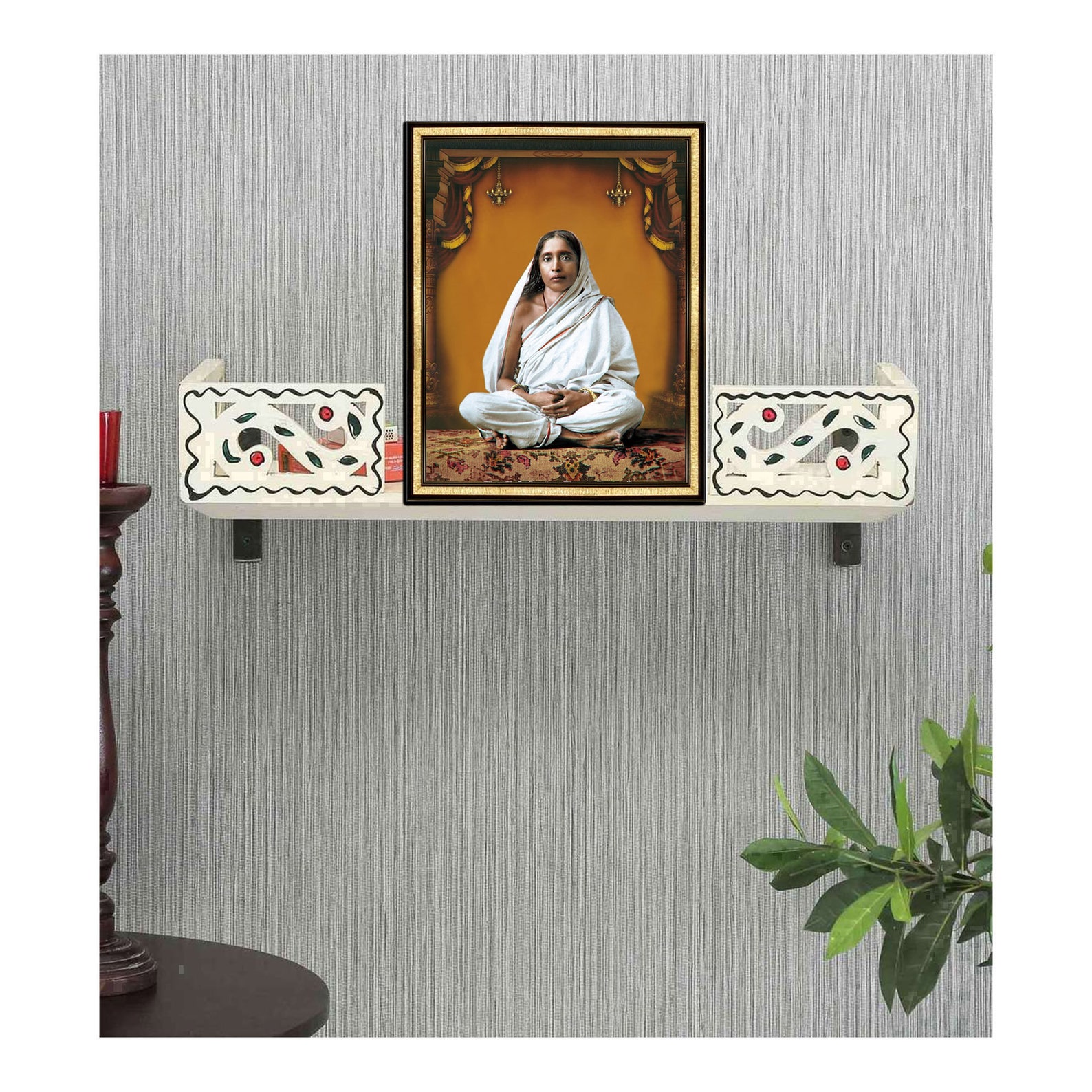 Sarada Devi Photo Frame, Hindu Goddess Art, Pooja Room Decor - Etsy