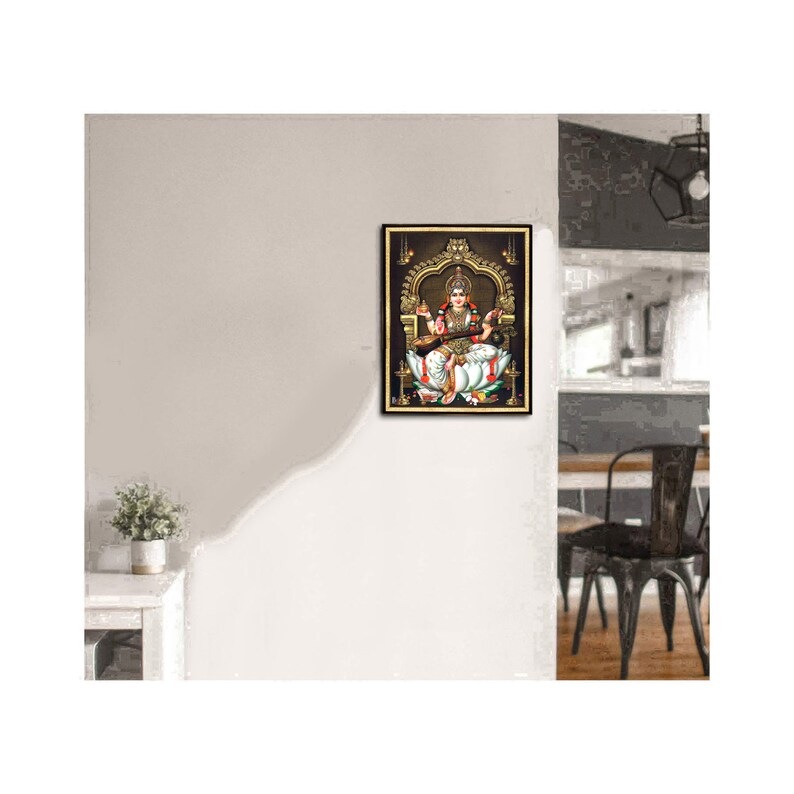 Goddess Saraswati Digital Photo Frame Custom Wall Art Decor - Etsy India