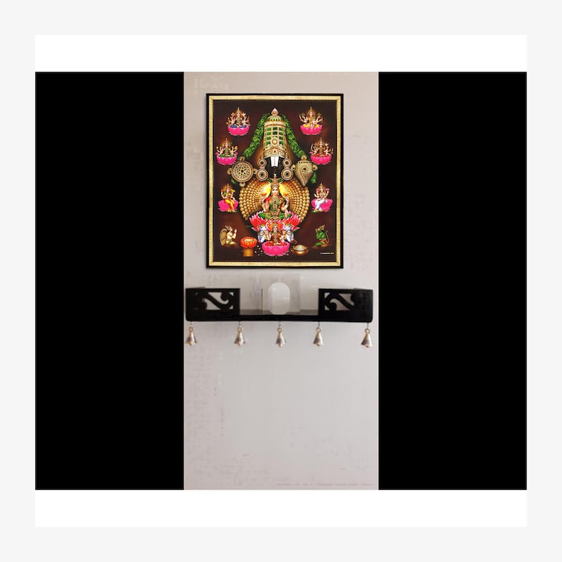 Lakshmi Balaji Photo Frame - Hindu Pooja Room Decor - Etsy