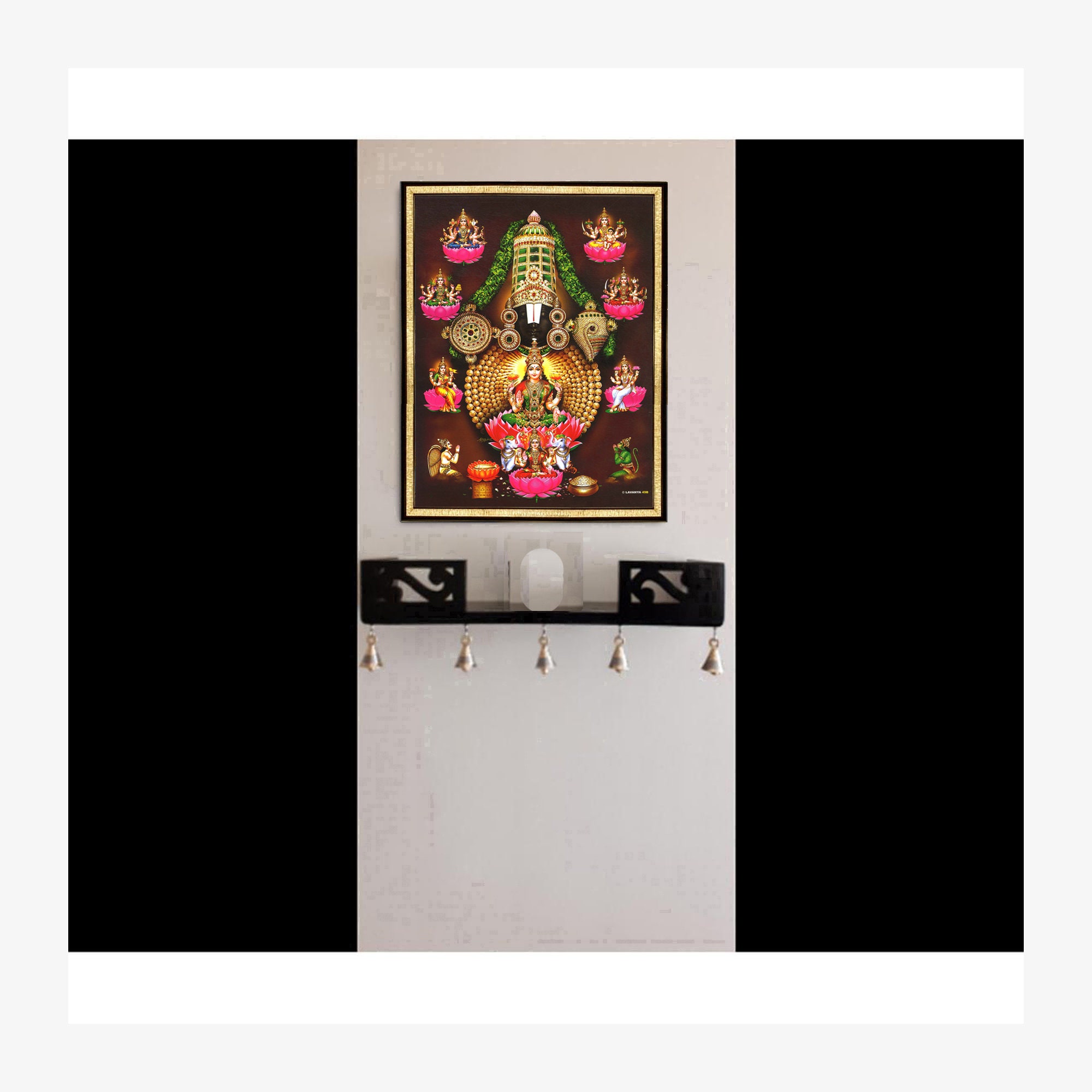 Lakshmi Balaji Photo Frame - Hindu Pooja Room Decor - Etsy