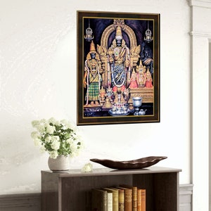 Sri Parthasarathy Photo Frame, Main Deity of Hindu Vaishnavite Temple ...