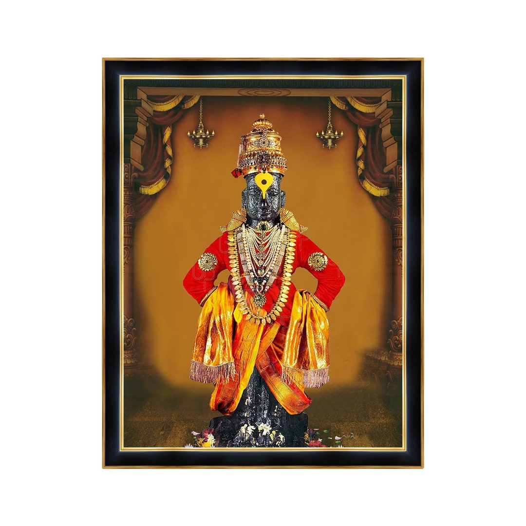 Lord Vithoba Vitthal Photo Frame. Form of Vishnu, Krishna. Sri ...