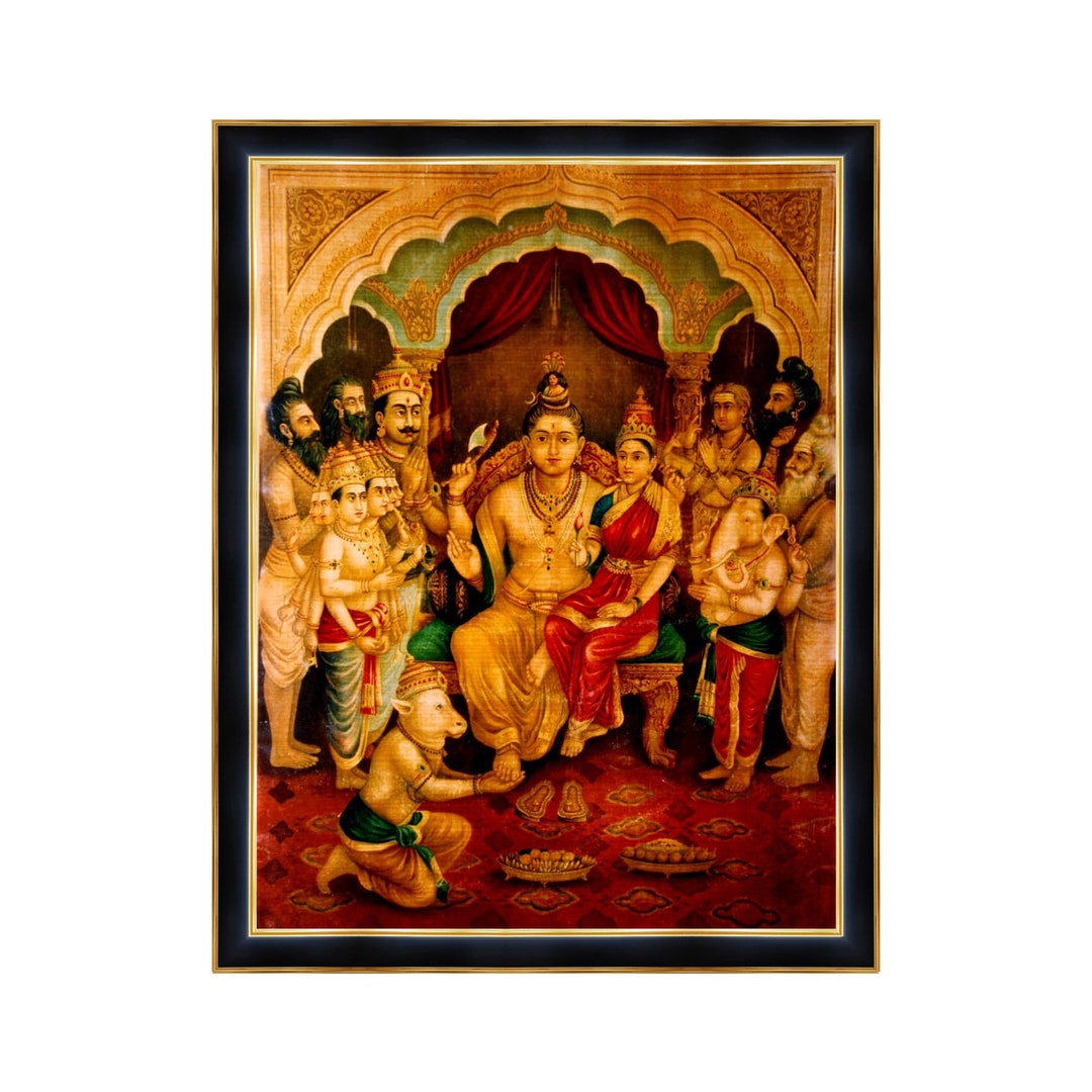 Buy Shivan Family Digital Photo Frame. Vintage Print of the Rulers of ...