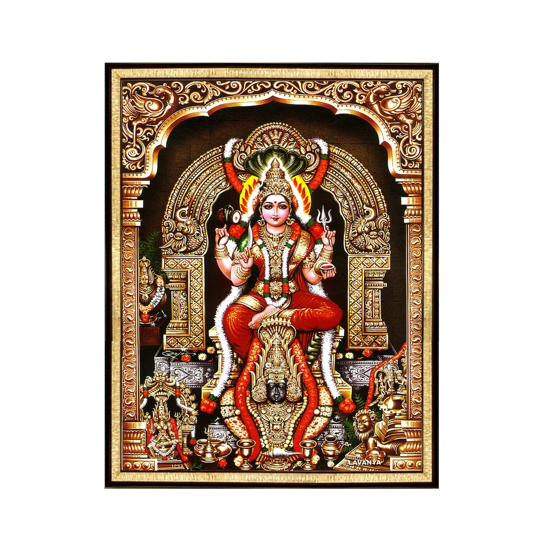 Samayapuram Mariamman Photo Frame: Religious Wall Art, Kuladevi ...