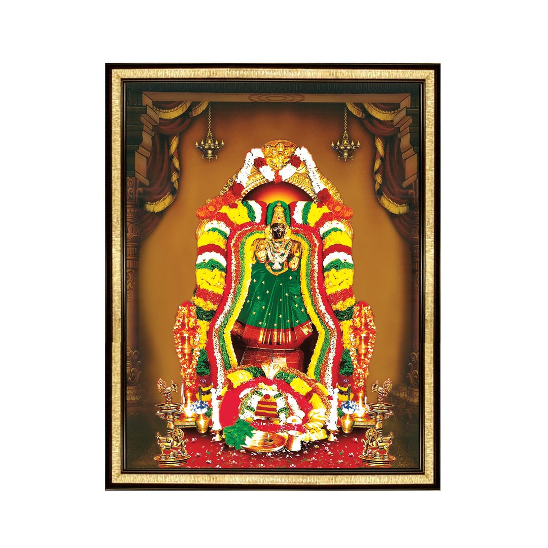 Buy Om Shakthi Amman Devi Photo Frame, Goddess Picture Frame Ddp-tariff ...