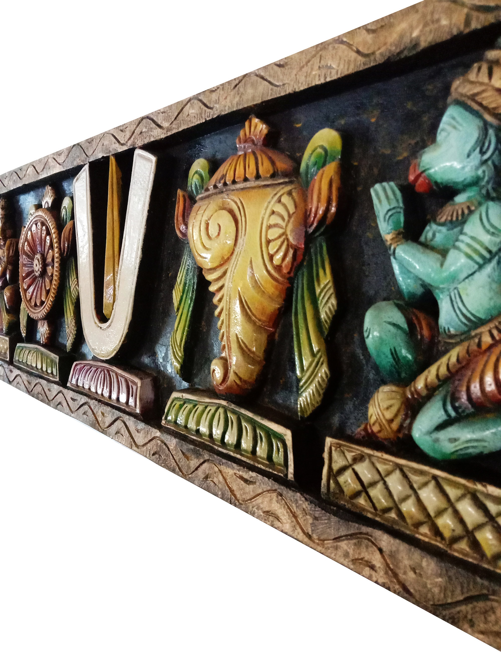 Thiruman Wall Decor With Garudar and Hanuman. Religious Wall - Etsy UK