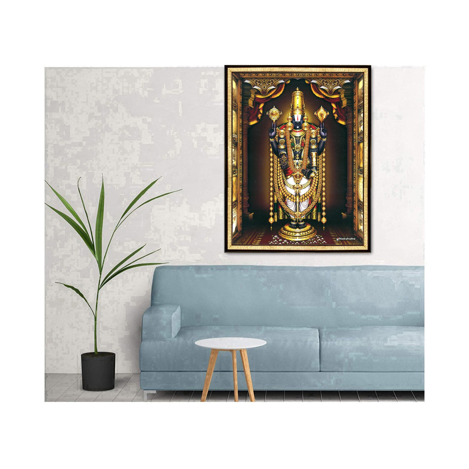 Tirupati Balaji Photo Frame, Hindu God Religious Wall Decor - Etsy