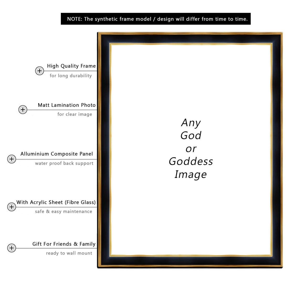 Hindu Gods & Goddesses Photo Frame: Customizable Puja Room Decor ...