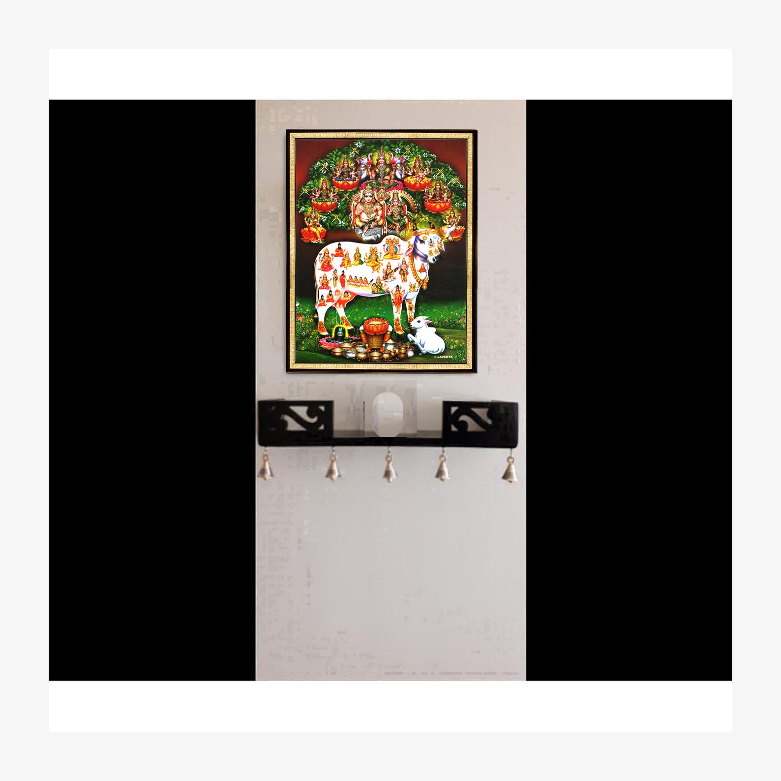 Sri Kubera Lakshmi With Kalpavriksha, Gomathai & Astalakshmis Photo ...