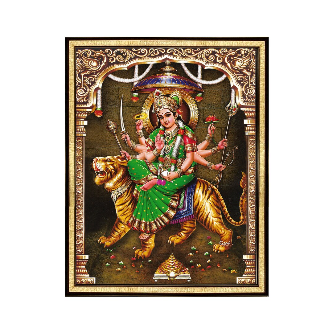 Maa Durga Photo Frame. Religious Wall Decor to Add Divine Value. Home ...