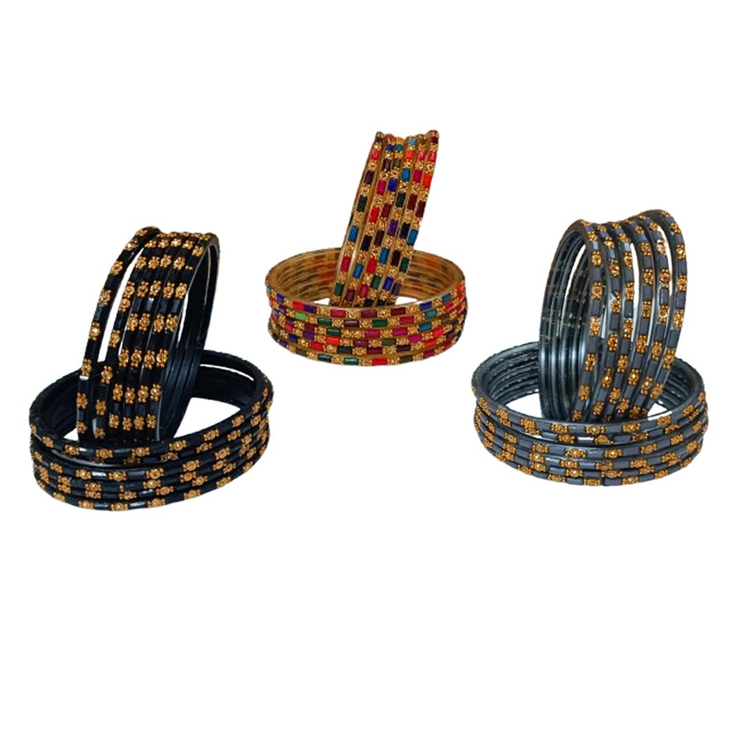 36 Glass Bangles, 3 Colors, 1st Quality Kaanch Ki Chudiya, Ready Stock ...