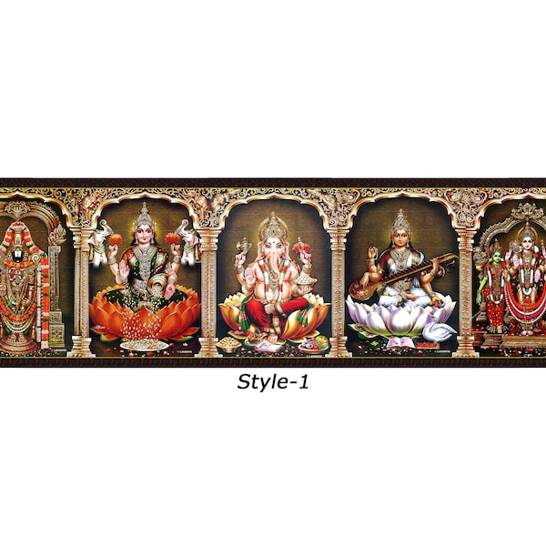 All Gods in One Frame Hindu - Etsy