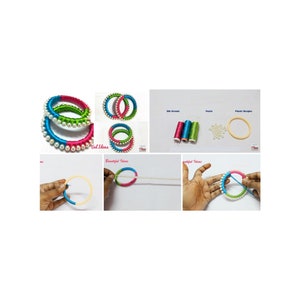 Multicolor Plastic Bangle Set: DIY Craft Supplies (4, 5, 10 & 20mm ...