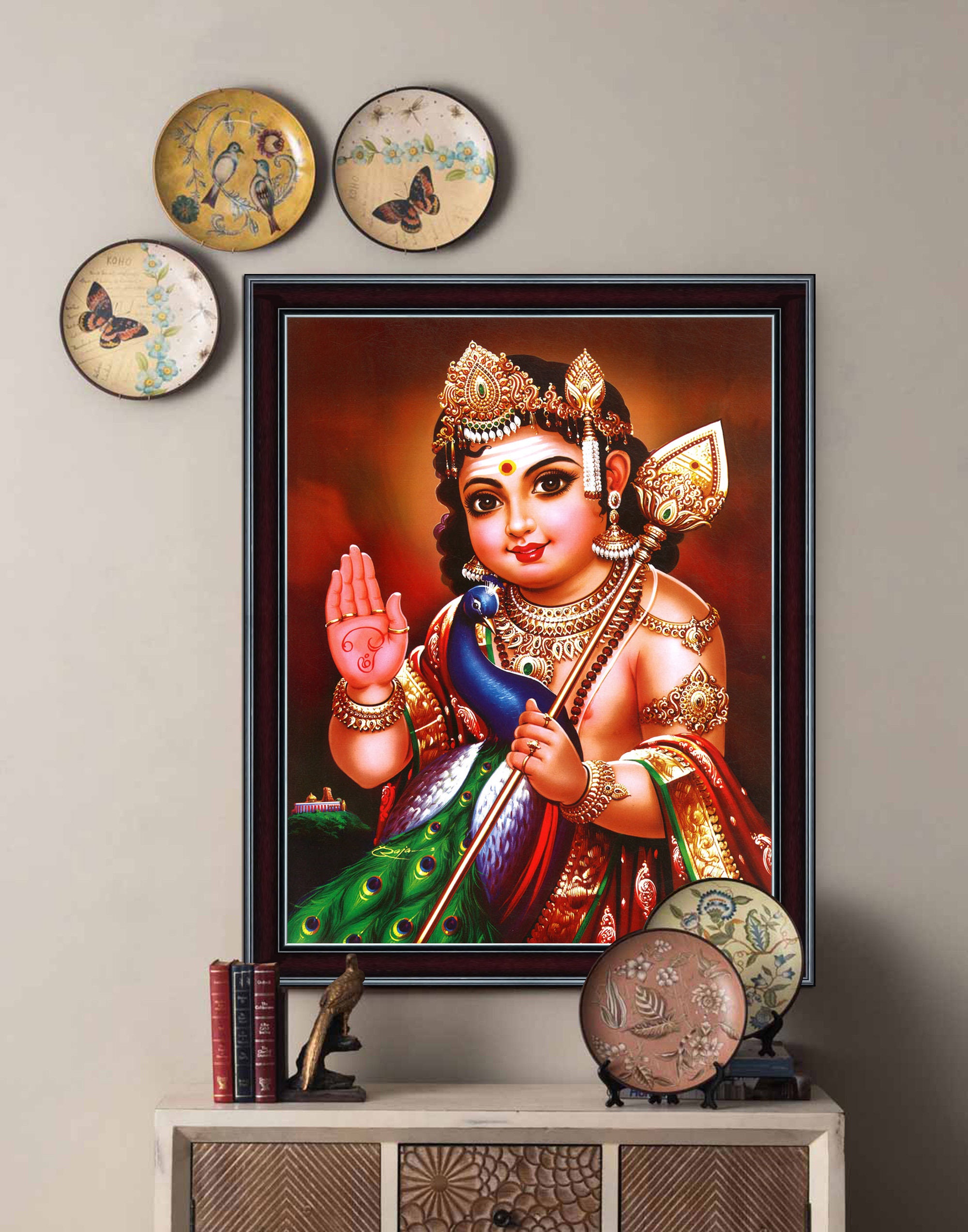 Murugan Photo Frame, Hindu God Karthikeya, Son of Shiva - Etsy