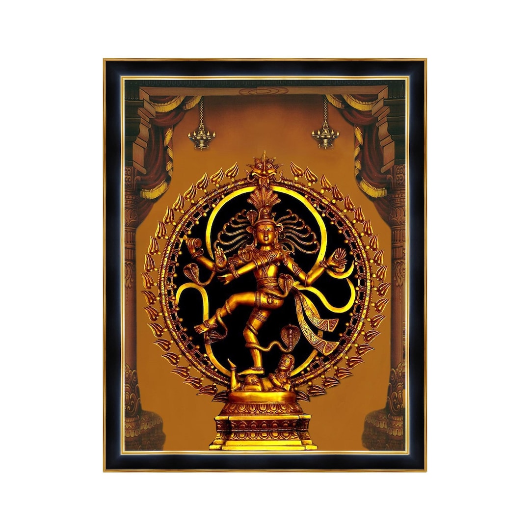 Natraj Photo Frame, Wall Decorative Gift for Housewarming. Hindu Prayer ...