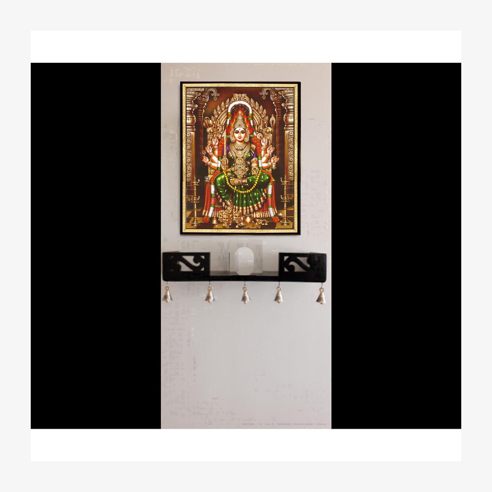 Samayapuram Mariamman Photo Frame, South Indian Kuladevi Altar Decor - Etsy