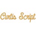 Curtis Script 4 Formats 3 Sizes - Etsy