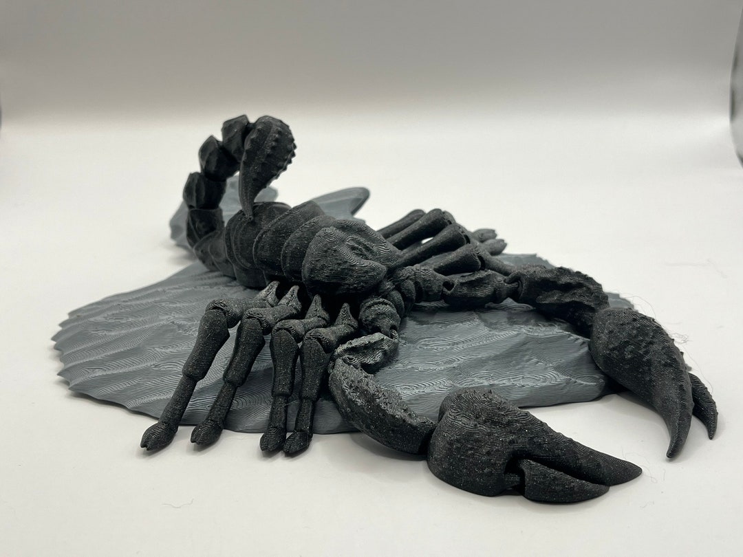 Articulated Scorpion Desk Toy With Rock Display. - Etsy