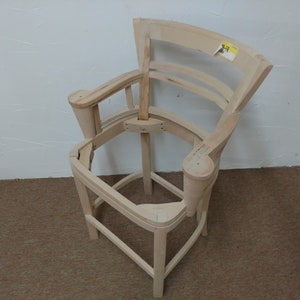 Set of 3 Unfinished / Raw Wyatt Counter Stool Frames - Etsy