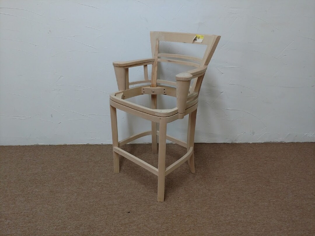 Set of 3 Unfinished / Raw Wyatt Counter Stool Frames - Etsy
