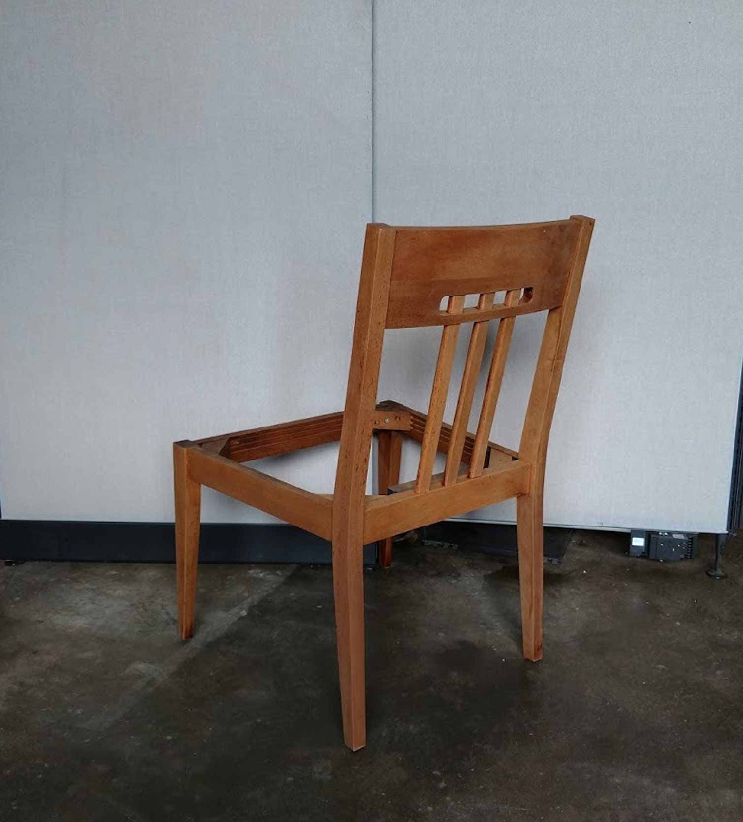 Raw Solid Back Dining Chair Frames Vanguard Furniture Set of 6 ...