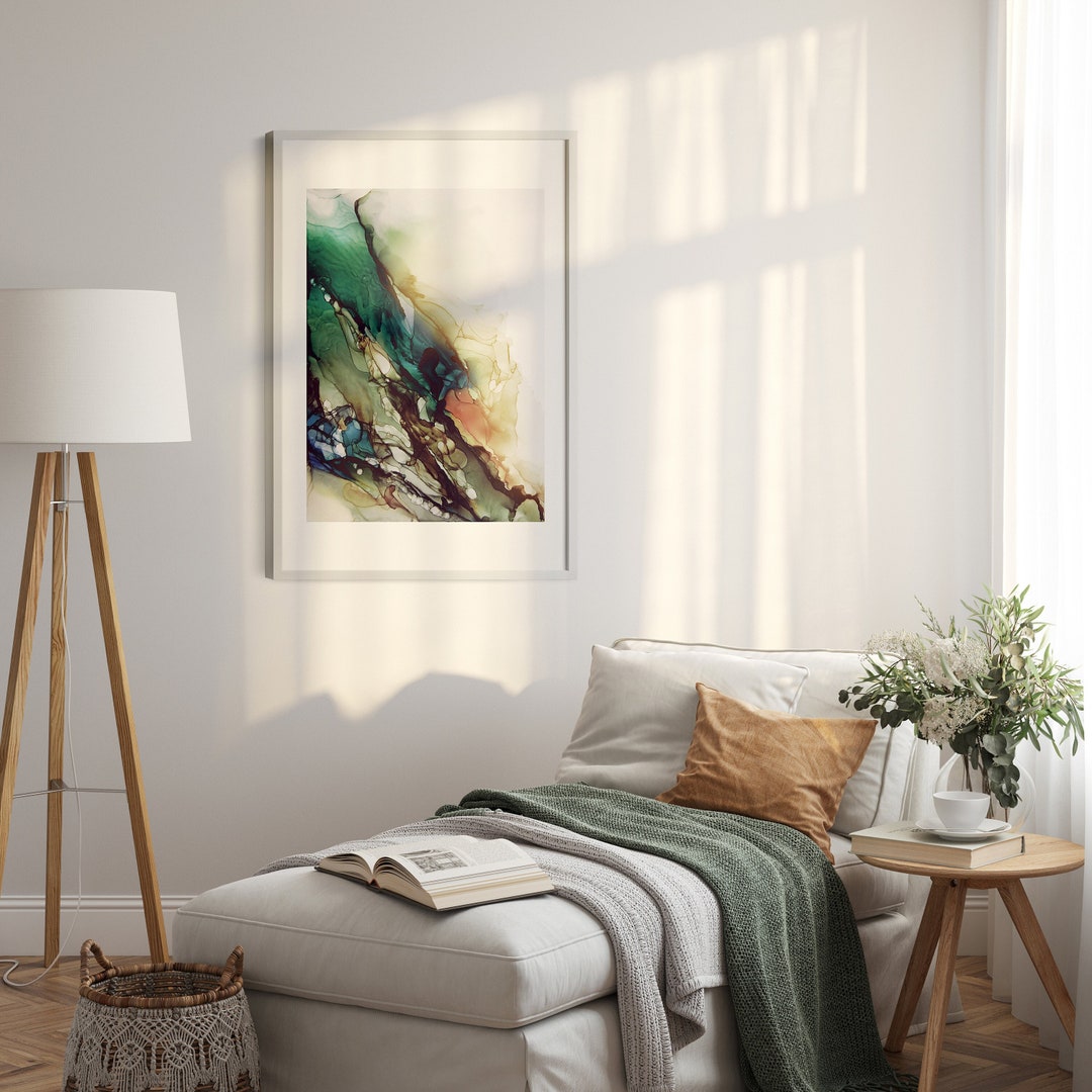 Pantone Color Art, Alcohol Ink Art, Downloadable Print, Printable Wall ...